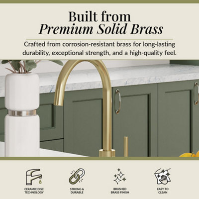 Balterley Gratwich Kitchen Mono Mixer Tap with Single Lever Handle ...
