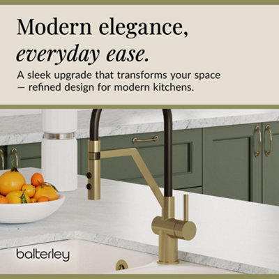 Balterley Haughton Kitchen Mono Mixer Tap with Single Lever Handle ...