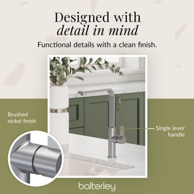 Balterley Ipstones Kitchen Mono Mixer Tap with Single Lever Handle ...