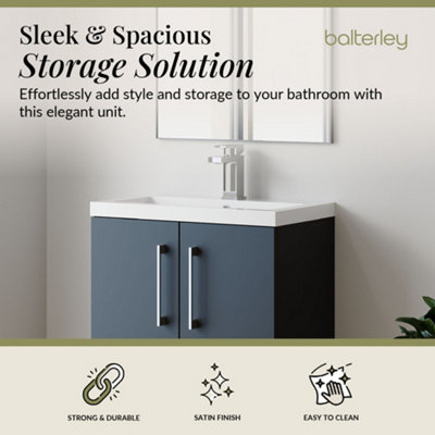 Balterley Level Bathroom Floor Standing 2 Door Vanity & 1 Tap Hole ...
