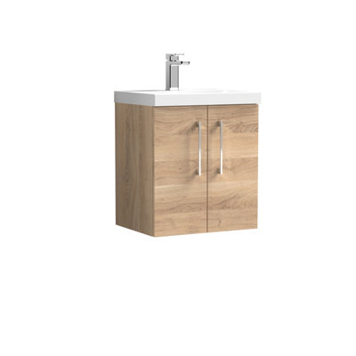 Balterley Level Contemporary Bathroom Wall Hung 2-Door Vanity & Basin ...