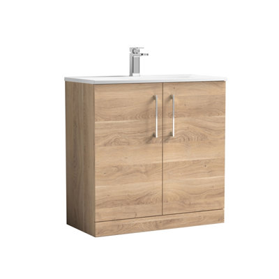 Balterley Level Modern Bathroom Floor Standing 2-Door Vanity & Basin ...