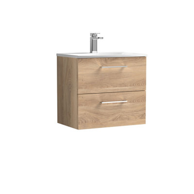 Balterley Level Modern Bathroom Wall Hung 2-Drawer Vanity & Basin ...