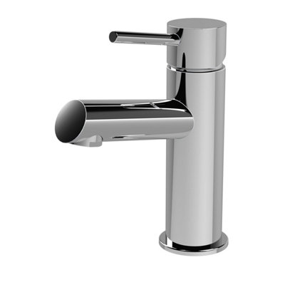 Balterley Nova Chrome Mono Basin Mixer with Push Button Waste, 1-Handle ...
