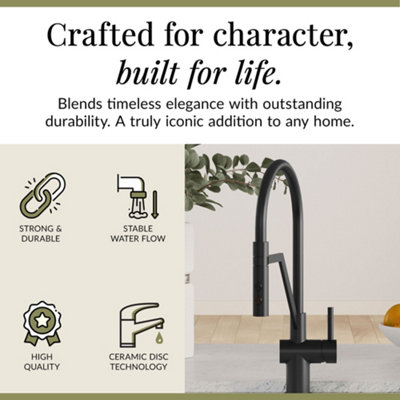 Balterley Rana Kitchen Mono Mixer Tap with Single Lever Handle, High ...