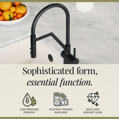 Balterley Rana Kitchen Mono Mixer Tap with Single Lever Handle, High ...