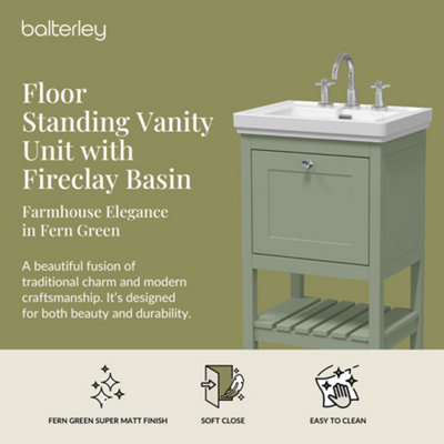 Balterley Rye Traditional Bathroom 1 Soft Close Drawer Floor Standing ...