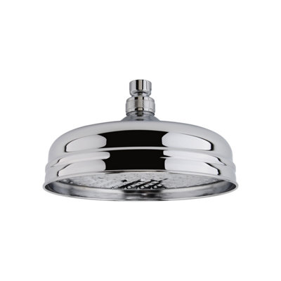Balterley Traditional Apron Fixed Shower Head 194mm, Round Design, High ...