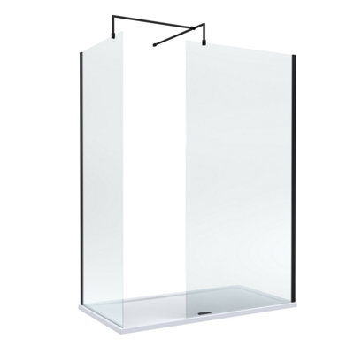 Balterley Walk-In Wetroom Bundle with Tray and Waste, 1600x700mm, Matt ...