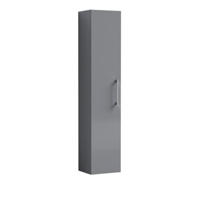 Balterley Wall Hung Tall Unit 1 Door 300 mm Bathroom Storage Cabinet ...