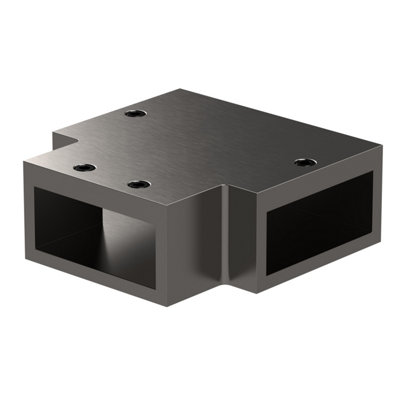Balterley Wetroom Arm T Piece (for use with Flat Support Bar) - Brushed ...