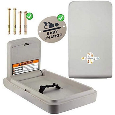 Bambino Wall Mounted Baby Nappy Changing Table Unit Vertical Fold Down ...