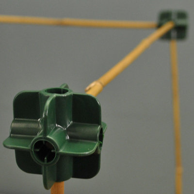BAMBOO CANE CONNECTORS FLEXIBLE FRUIT CAGE PLANT SUPPORT (PACK OF 20)