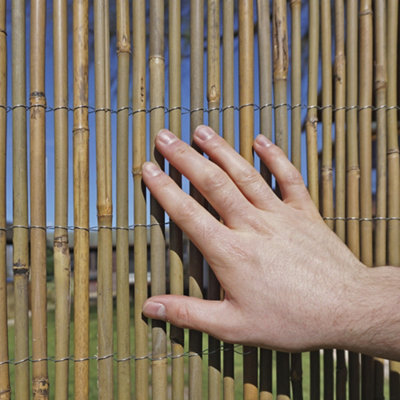 Bamboo Cane Fencing Outdoor Screen, Screening Panel for Gardens ...