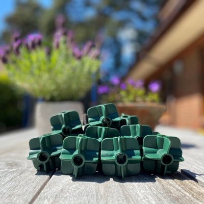 Bamboo Cane Flexible Fruit Cage Connectors (Pack of 10) | DIY at B&Q