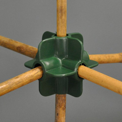 Bamboo Cane Flexible Fruit Cage Connectors (Pack of 10) | DIY at B&Q