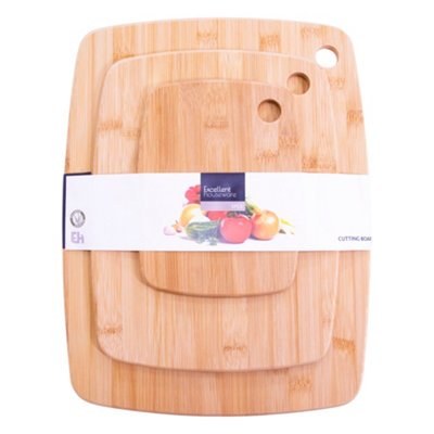 BAMBOO CHOPPING BOARD SET 3 PIECE