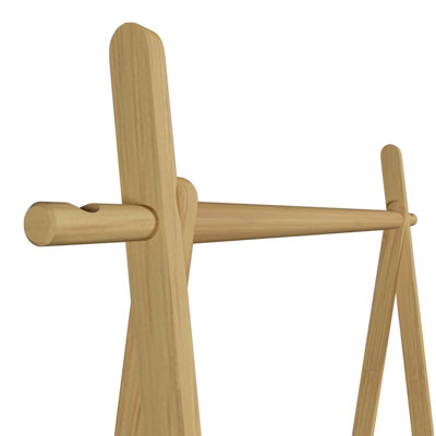 Bamboo Foldable Garment Storage Rack