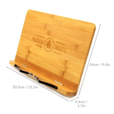 Bamboo Recipe reading holder Book Stand