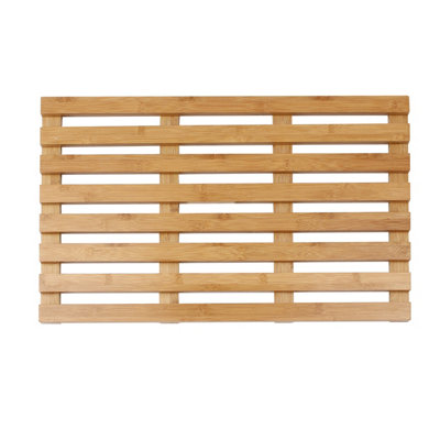 Bamboo Slatted Bathroom Duckboard Bath Mat