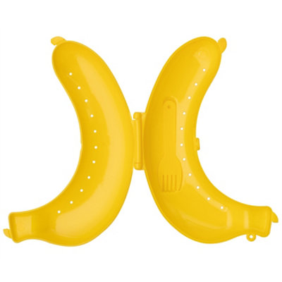 Banana Protector Case Holder Snack Fruit Lunch Box for Work, Travel, School