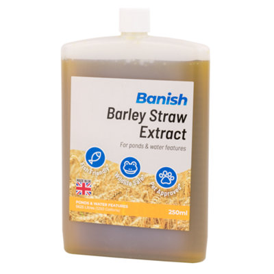 Banish Barley Straw Extract Pond Water Treatment 250ml Green Algae Blanketweed