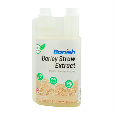 Banish BioActive Barley Straw Extract Pond Water Treatment 1L Wildlife ...