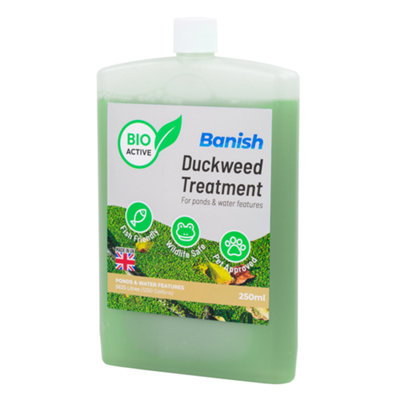 Banish BioActive Duckweed Pond Water Treatment 250ml Wildlife Safe Fish ...