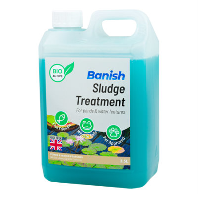 Banish BioActive Sludge Treatment 2.5L Dirty Pond Water Clean Wildlife ...