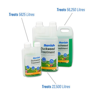 Banish Duckweed Pond Water Treatment 250ml Weed Control Buster Fish ...