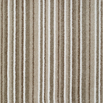 BANQUET STRIPES AND PLAINS BLEACH CLEANABLE CARPET BY REMLAND (GINGER ...