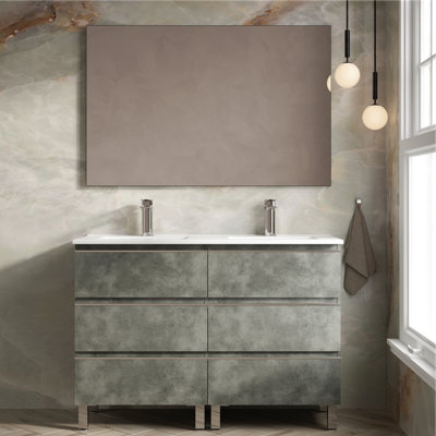 Banyetti Vatilla 1200mm Floorstanding Vanity Unit with Athena Basin ...