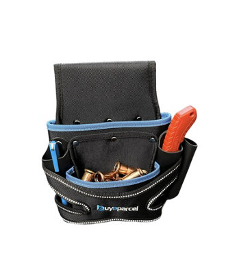 BAP 2 Pocket Screw Nail Heavy Duty Hand Tool Belt Pouch Holder Black ...