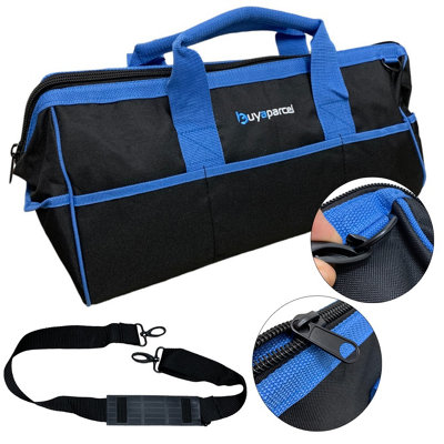 BAP 21" Large Gate Open Mouth Heavy Duty Tool Bag Holdall Black ...