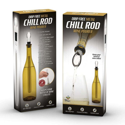 Bar Amigos Wine Chill Rod Pourer Stainless Steel Cooling Stick