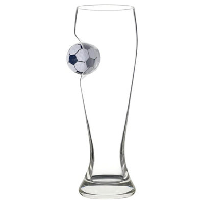 Bar Bespoke Set of 2 Football Pilsner Glass 400ml