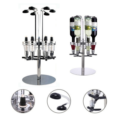 BAR LIQUOR WALL MOUNTED & ROTARY STAND BAR BUTLER OPTIC DISPENSER 6 BOTTLE