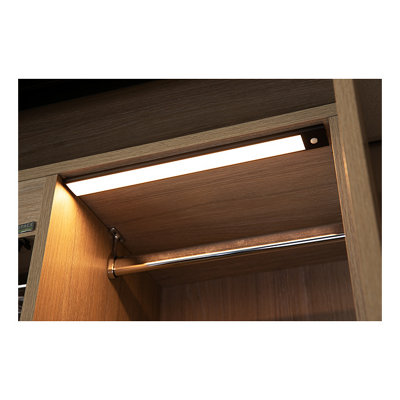 BAR RECHARGABLE PIR BAR LIGHT BLACK WARM WHITE 3000K 350MM