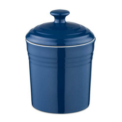 Barbary & Oak 17cm Ceramic Storage Jar Blue