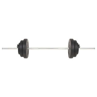 Barbell with Plates 60 kg Workout Fitness Gym Essential