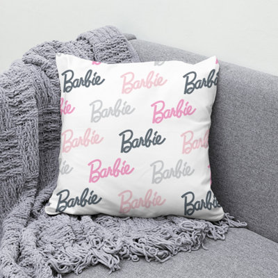 Barbie Figures Square Filled Cushion