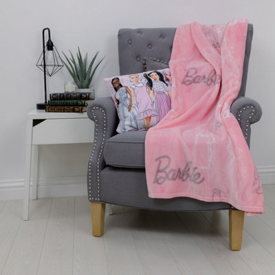 Barbie Figures Square Filled Cushion