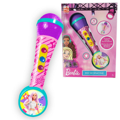 Barbie Microphone lights and sounds Kids Toys Children Karaoke Easy-to ...