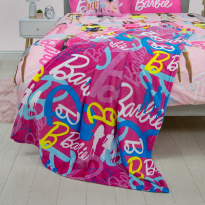 Barbie Unboxed Fleece Throw Blanket