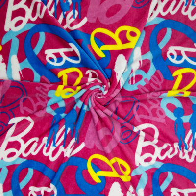 Barbie Unboxed Fleece Throw Blanket