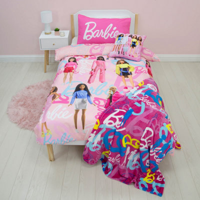Barbie Unboxed Fleece Throw Blanket
