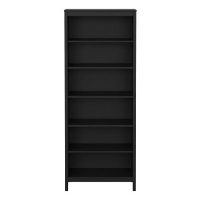 Barcelona Bookcase with 5 Shelves in Black
