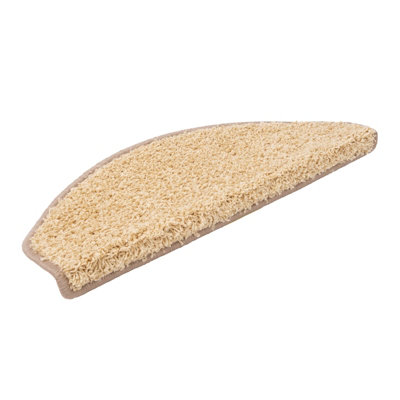 Barcelona Self Adhesive Edged Soft Shaggy Stair Tread Mat for Indoor ...