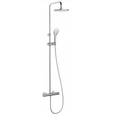 Barcino Extendable Full Shower System Chrome Thermostatic Mixer with ...
