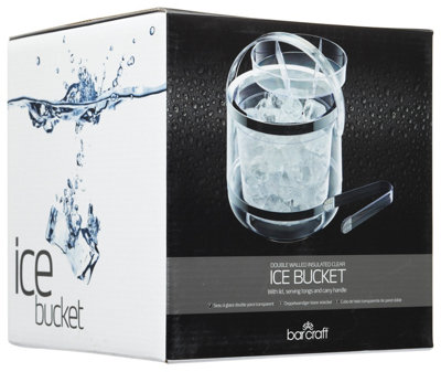 BarCraft Acrylic Double Walled Insulated Ice Bucket